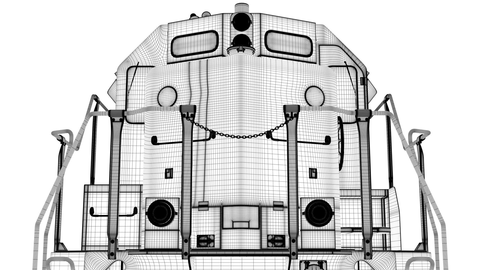 Diesel Locomotive SD40 3D Model - TurboSquid 1796083