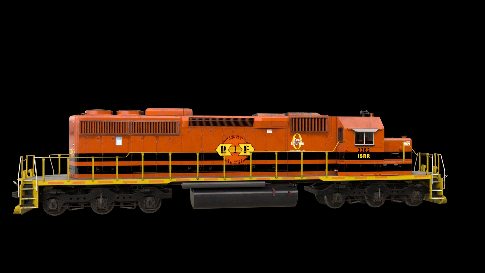 Diesel Locomotive SD40 3D Model - TurboSquid 1796083
