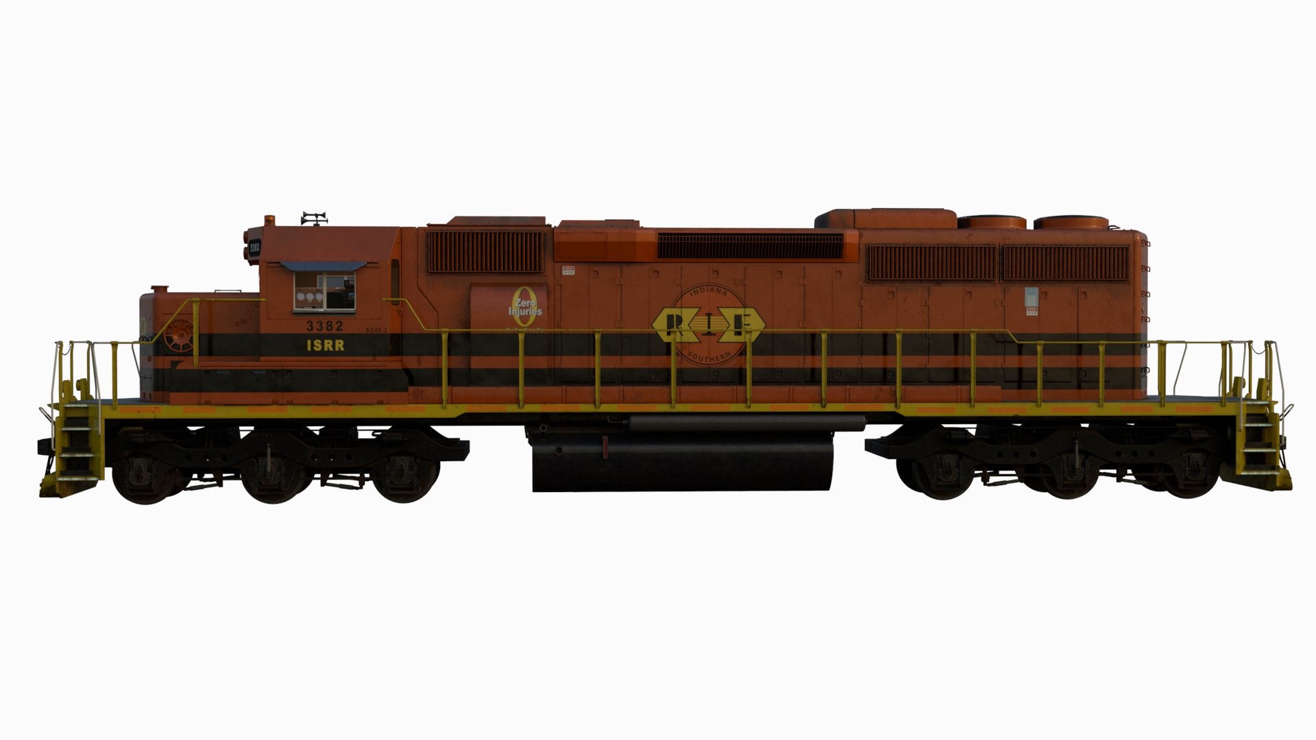 Diesel Locomotive SD40 3D Model - TurboSquid 1796083