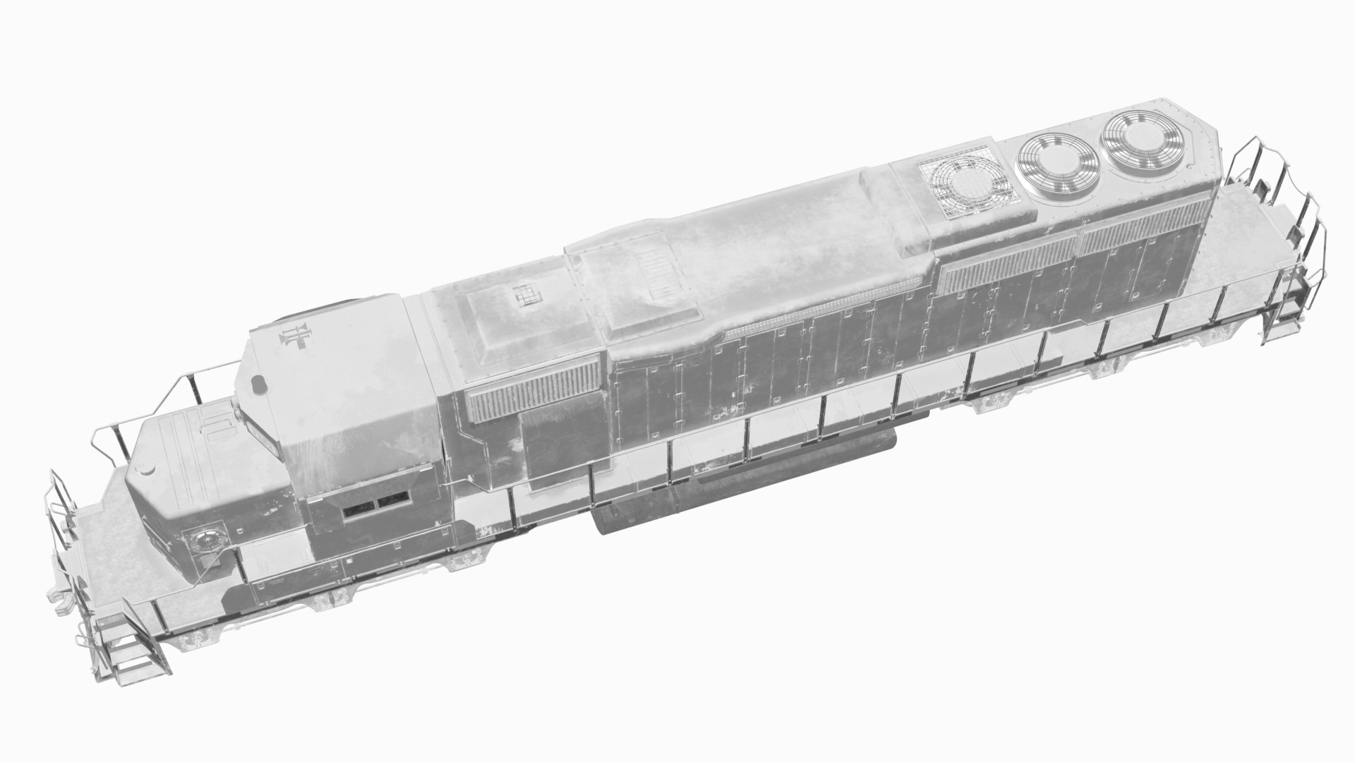 Diesel Locomotive SD40 3D model - TurboSquid 1796083