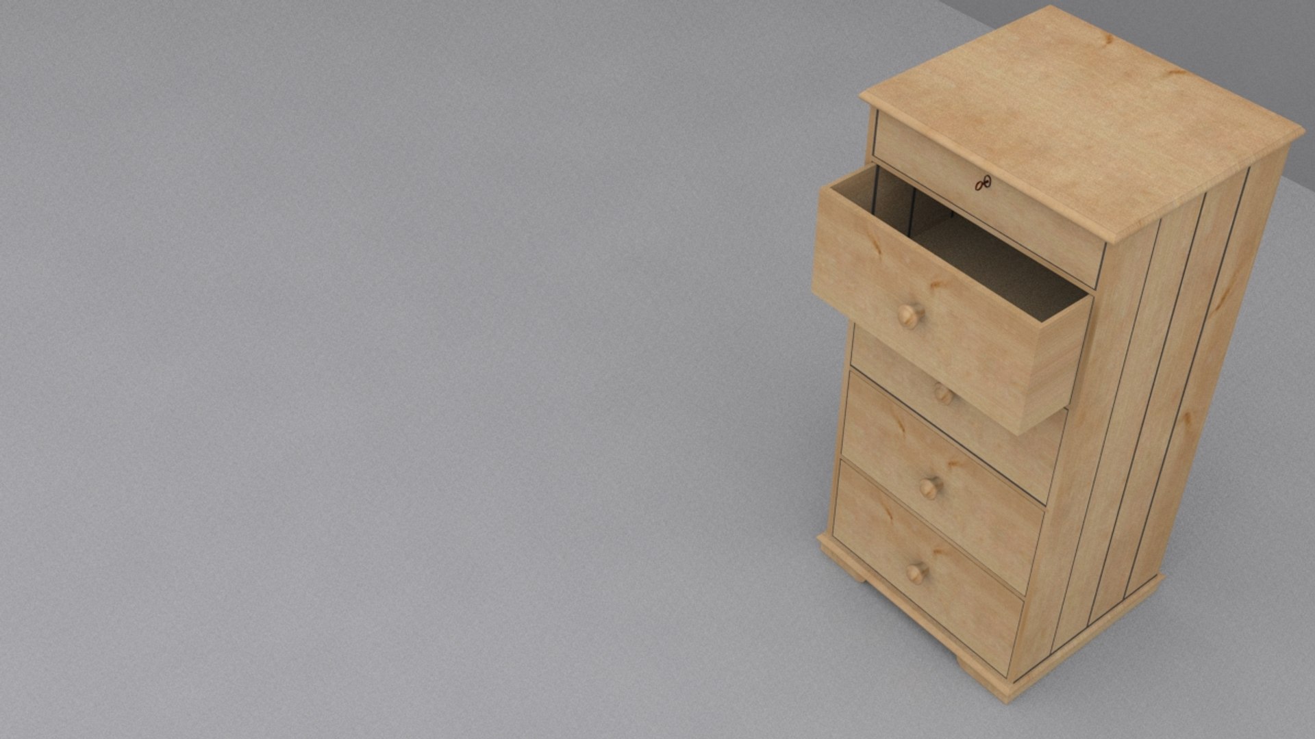 Ikea Hurdal Chest 5 3d Model