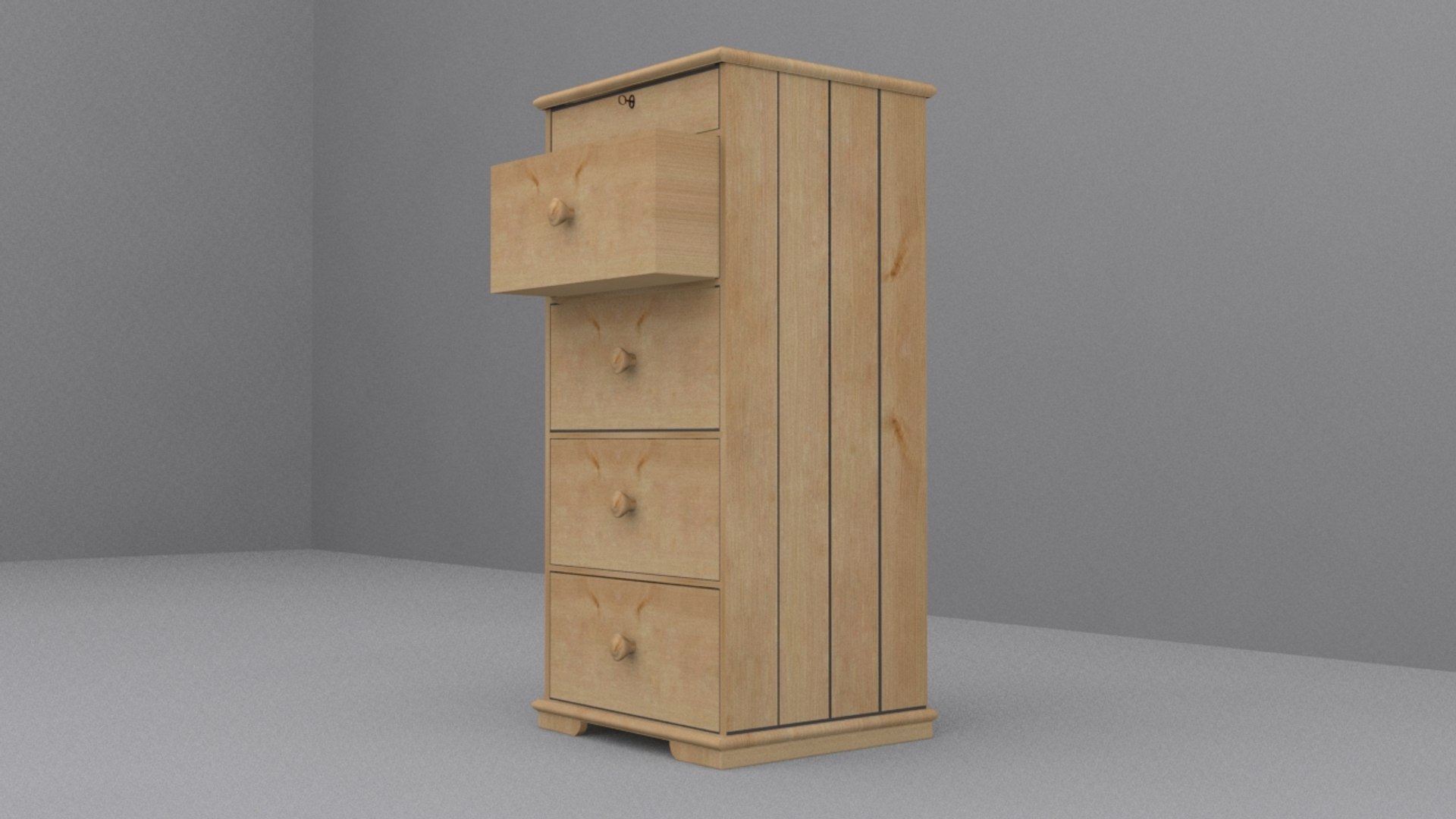 Ikea Hurdal Chest 5 3d Model
