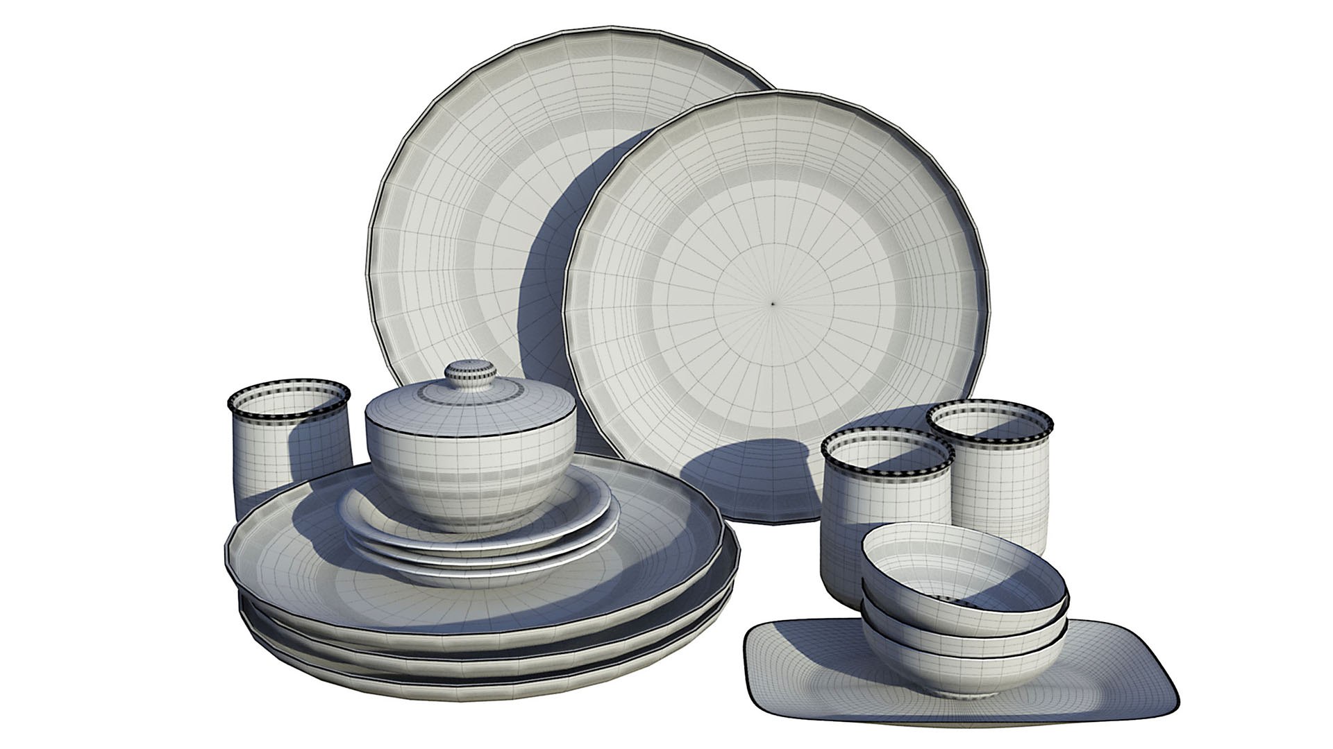 3D Dinnerware model - TurboSquid 1847850
