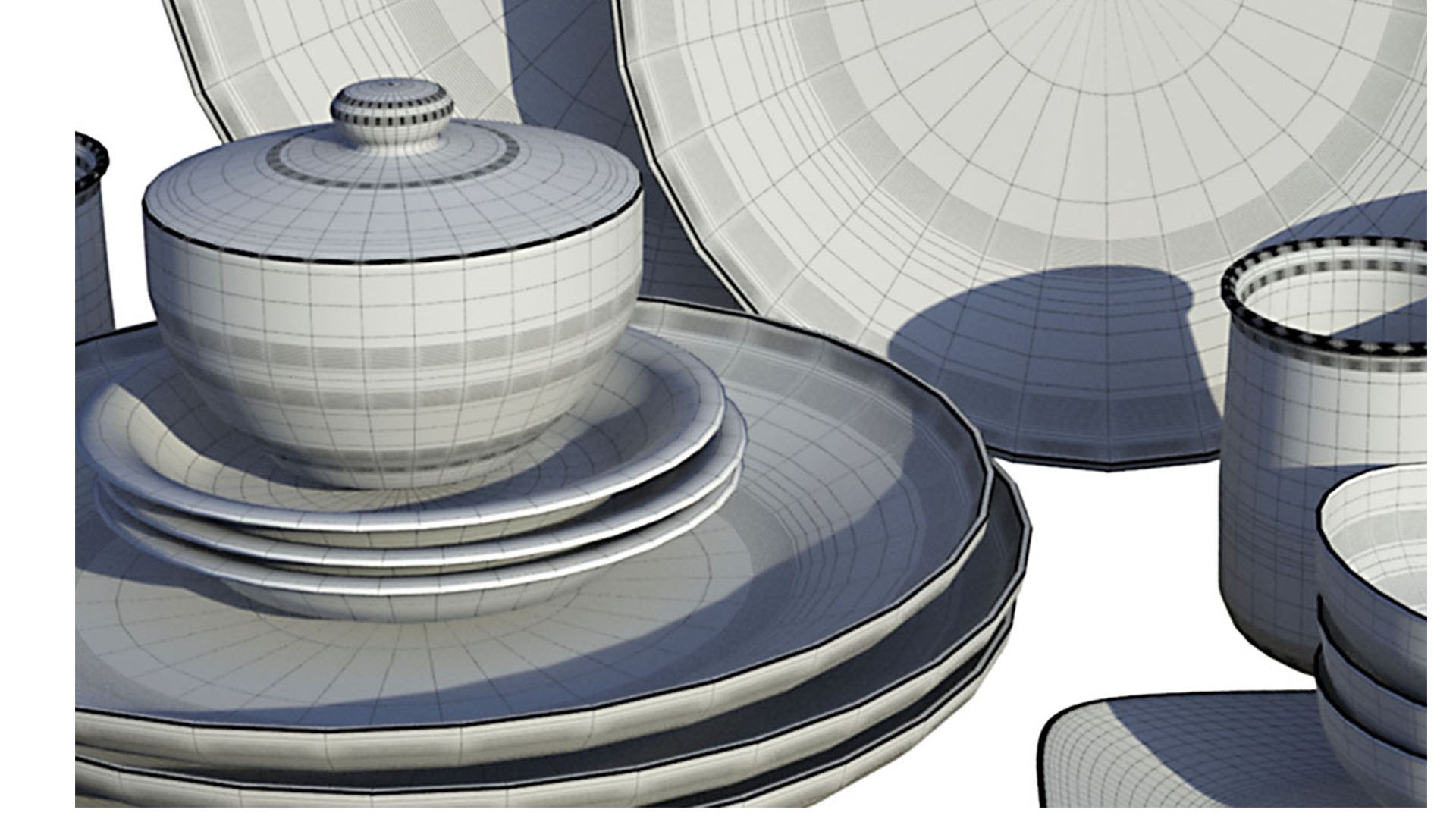 3D Dinnerware model - TurboSquid 1847850