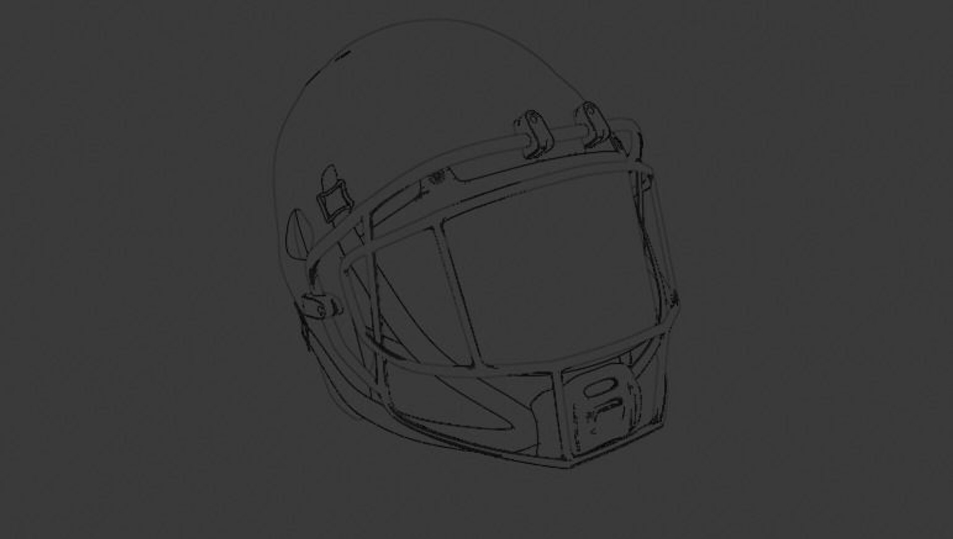 American football helmet model - TurboSquid 2133866