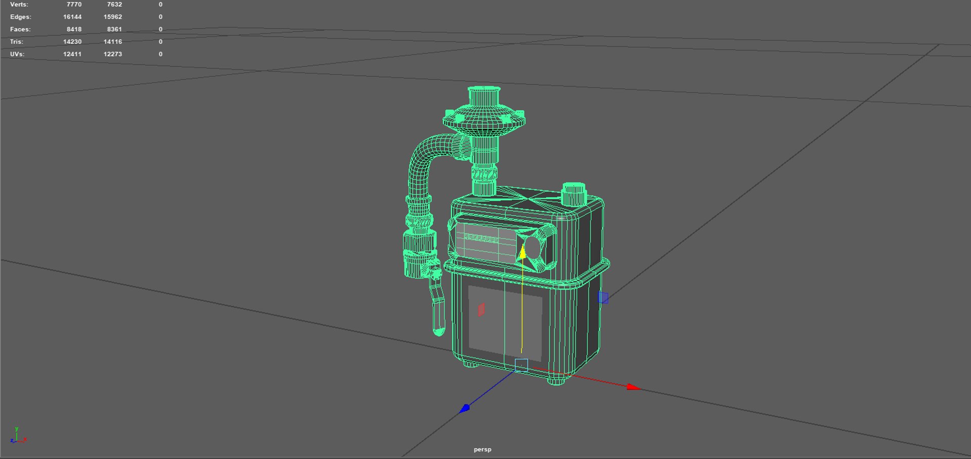 Gas Meter Game Ready PBR 3D - TurboSquid 2070155