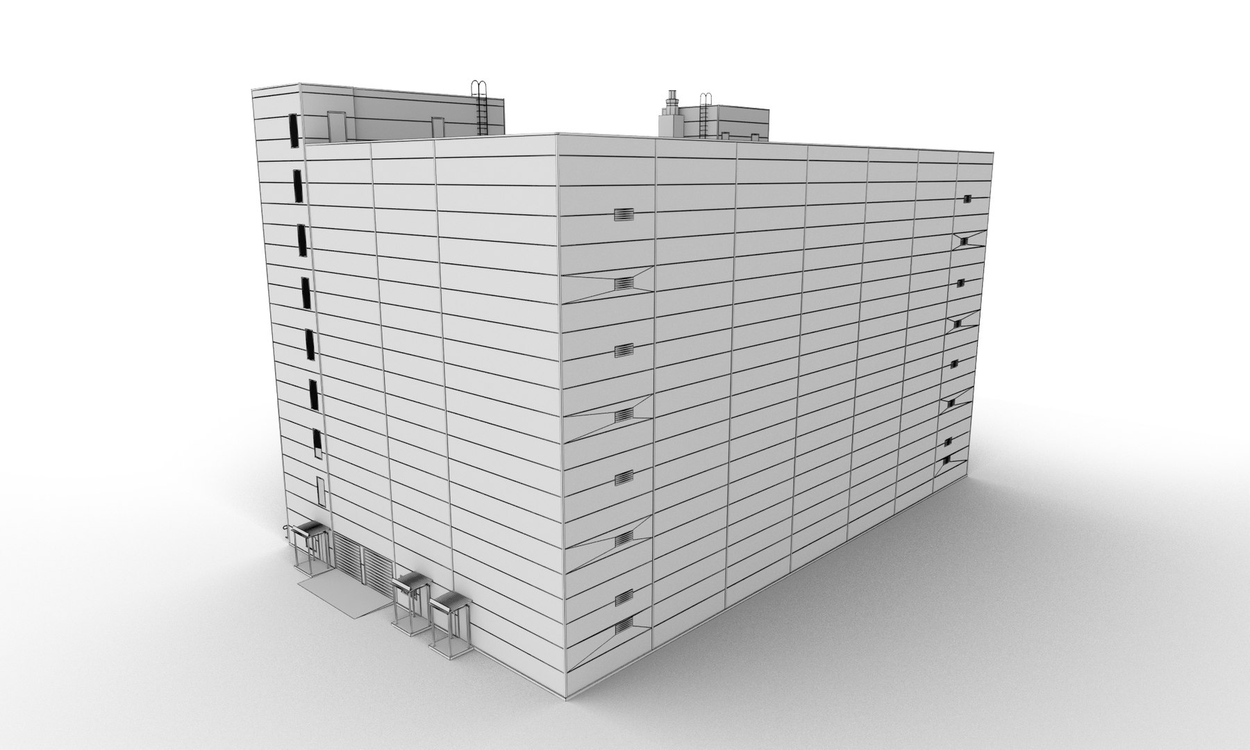 3D Model Parking Building 3 Cityscape - TurboSquid 1665399