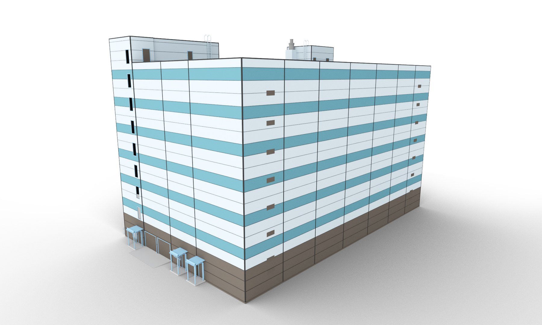 3D Model Parking Building 3 Cityscape - TurboSquid 1665399