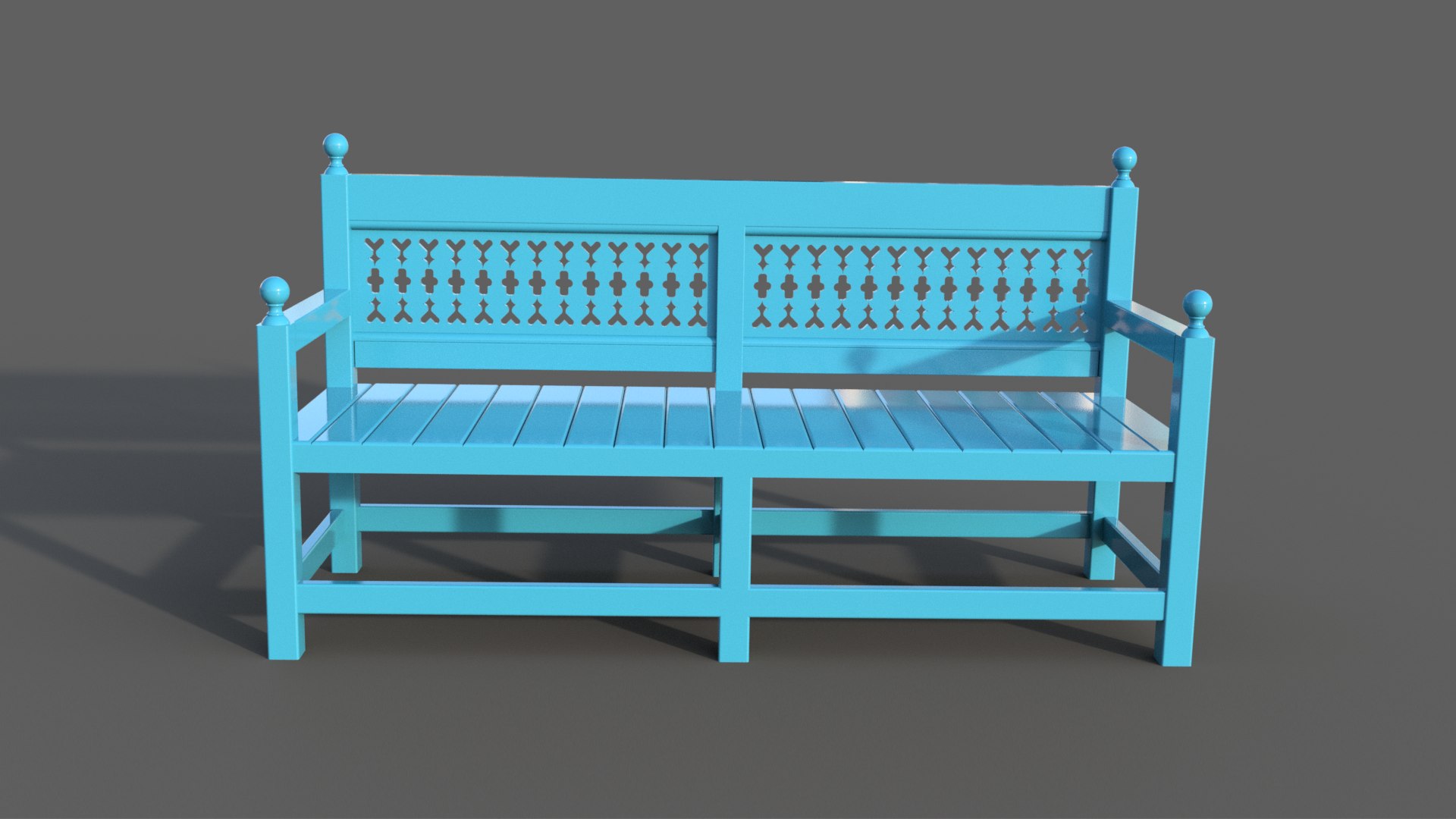 Qatari Wooden Bench 3D - TurboSquid 1964881