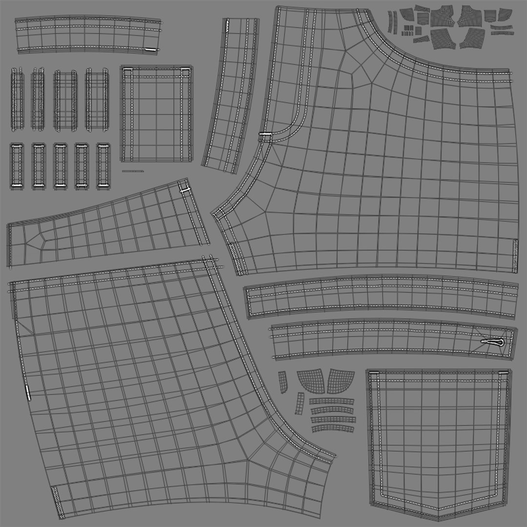 Woman S Jean Shorts 3D Model - TurboSquid 1253751