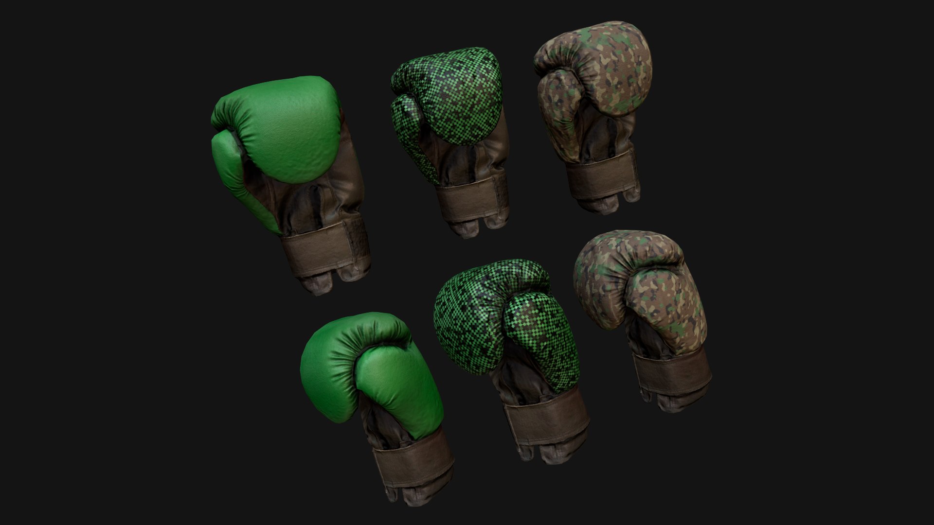 3D model Boxing Gloves Pack - TurboSquid 1942706