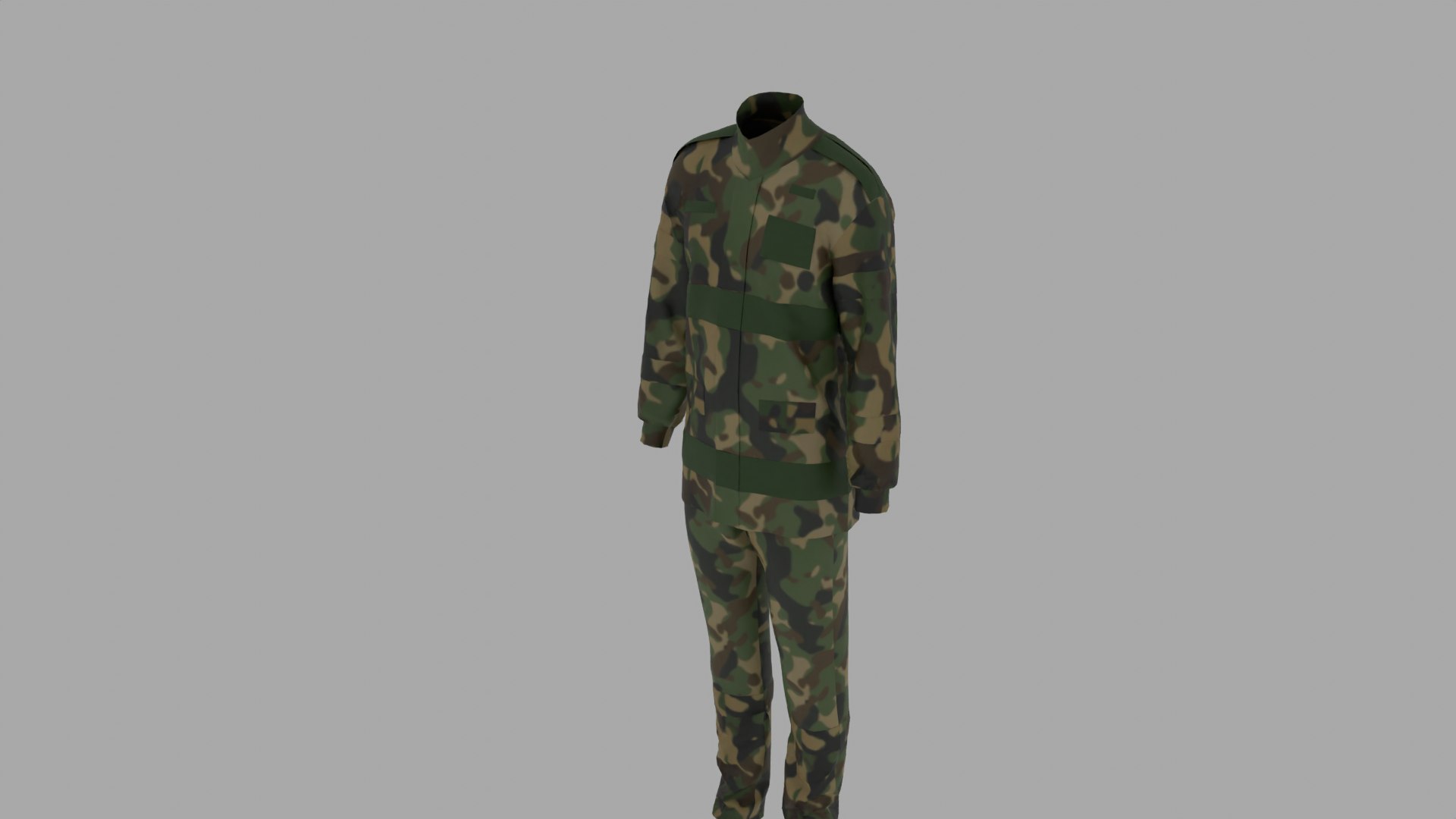 Military Uniform 3D Model - TurboSquid 1973176