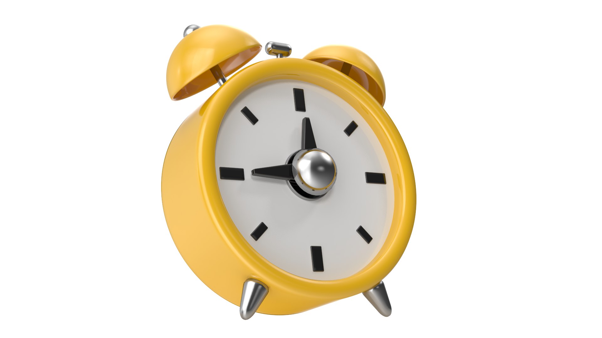 Cartoon Alarm Clock 3D Model - TurboSquid 2415735