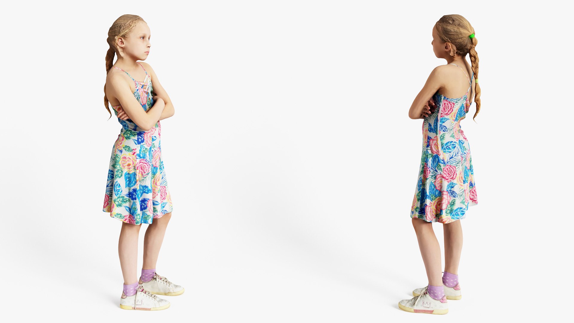 3D Model Sad Child Girl KS00029 - TurboSquid 1916289