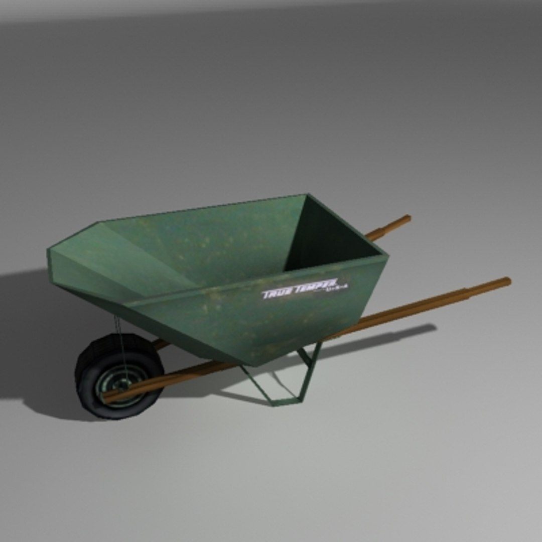Wheel Barrel 3d Model