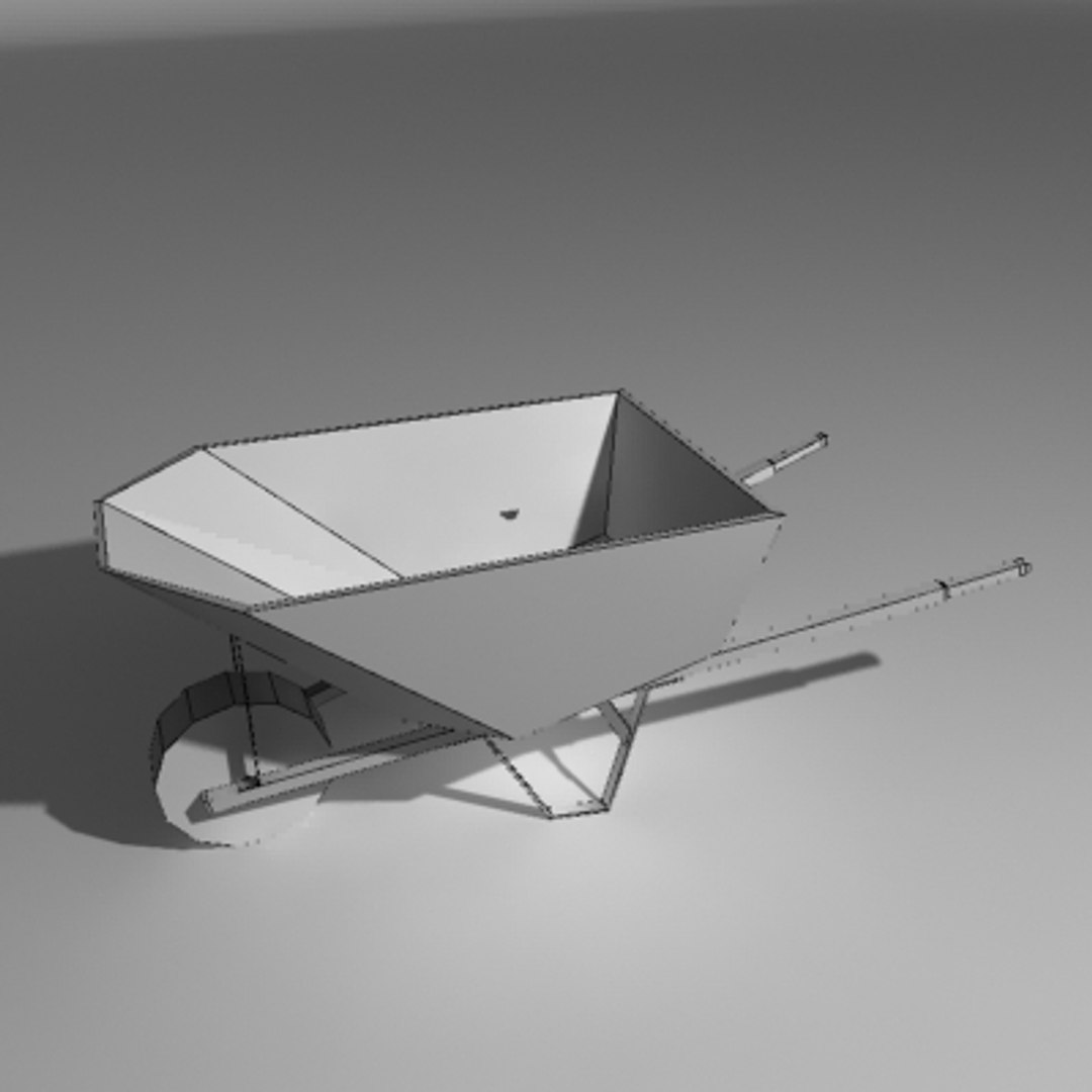 Wheel Barrel 3d Model