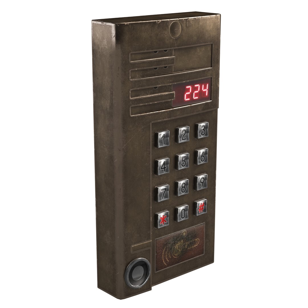 3D Model Intercom - TurboSquid 1174821