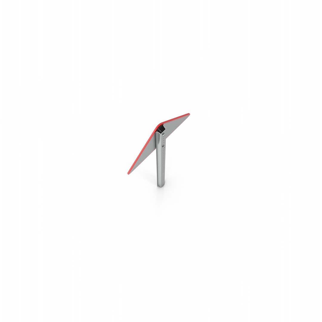 3D Model Road Sign Bend To Right - TurboSquid 2038656