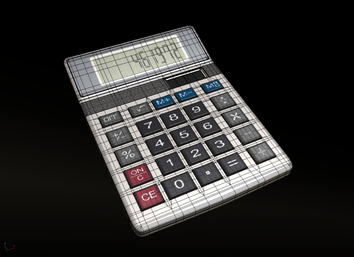Calculator Number Decimal 3d Max
