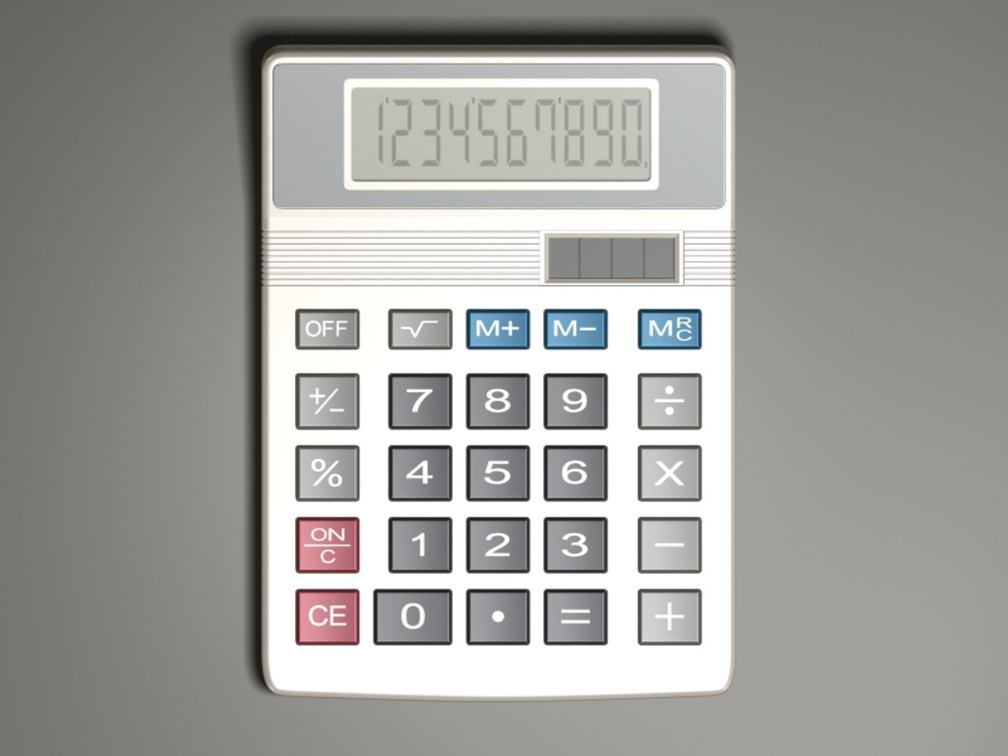 Calculator Number Decimal 3d Max