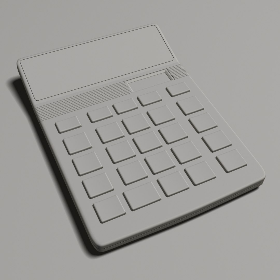 Calculator Number Decimal 3d Max