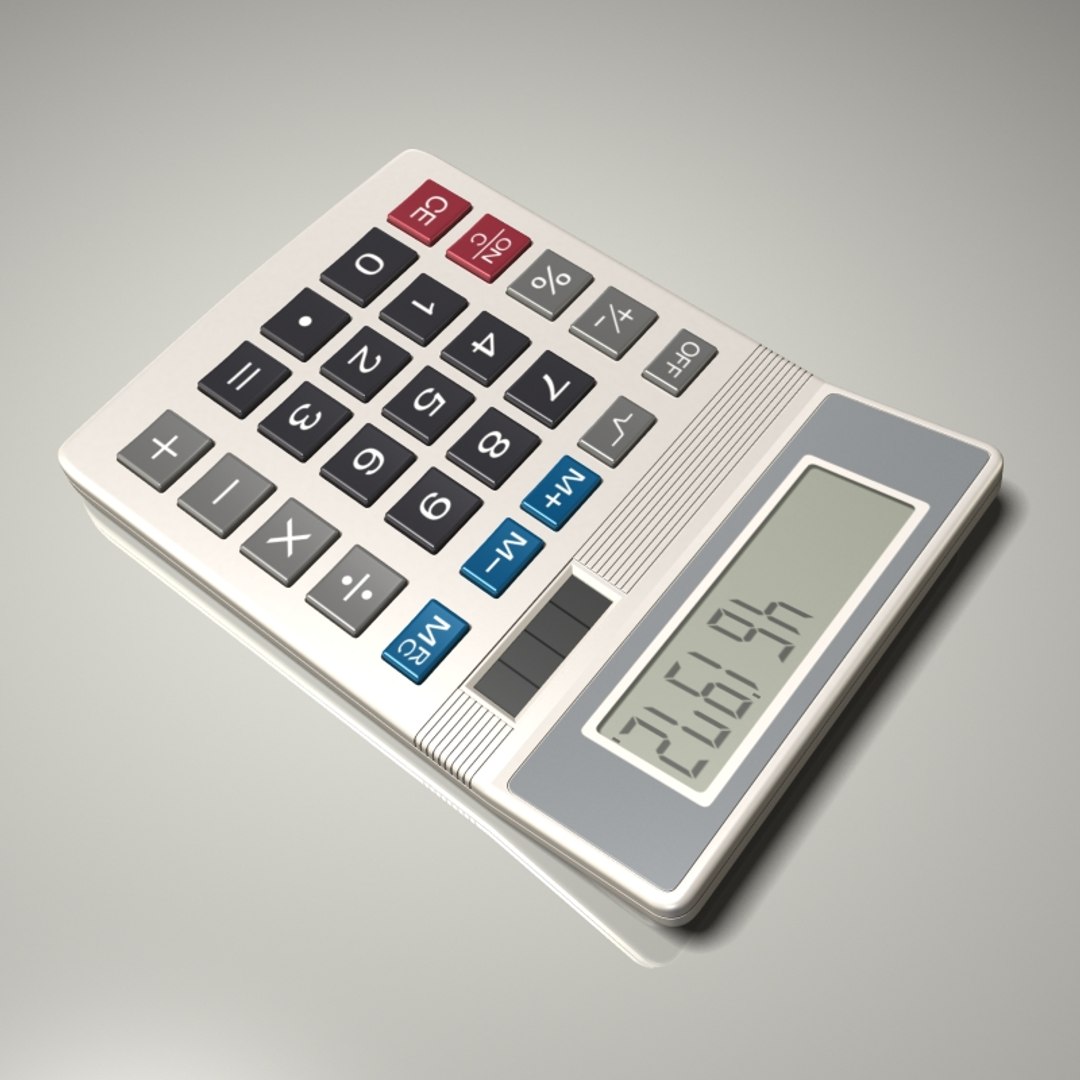 Calculator Number Decimal 3d Max