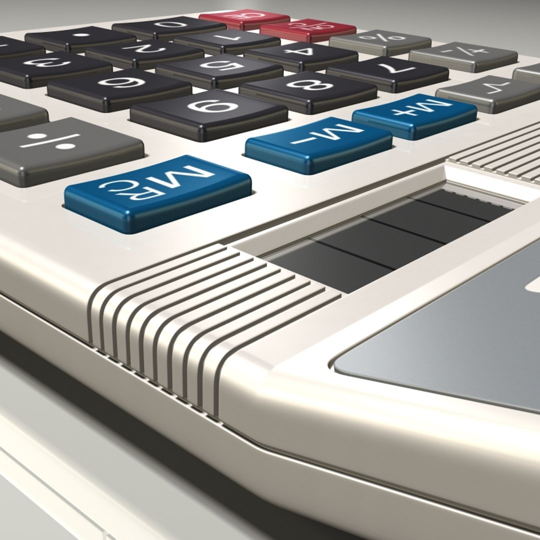 Calculator Number Decimal 3d Max