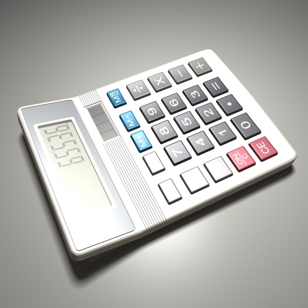 Calculator Number Decimal 3d Max