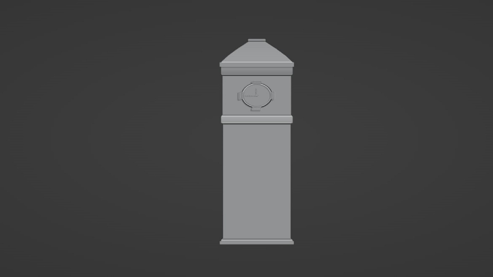 Clock Building 3D Model - TurboSquid 2334609