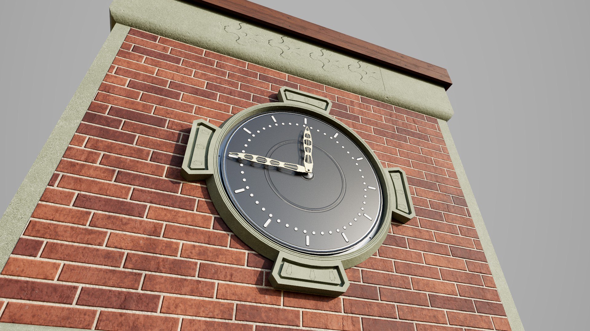 Clock Building 3D Model - TurboSquid 2334609