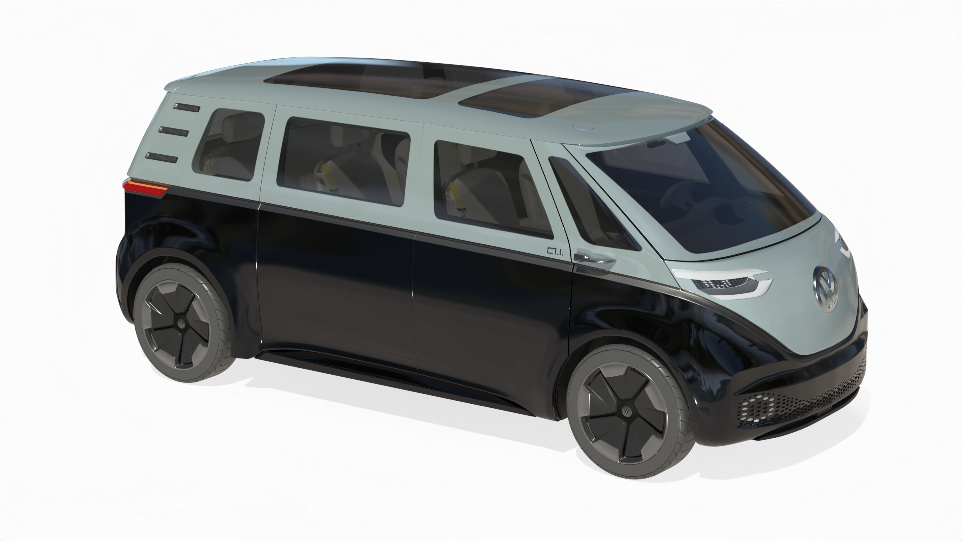 Volkswagen Minivan ID Buzz Model - TurboSquid 2284502