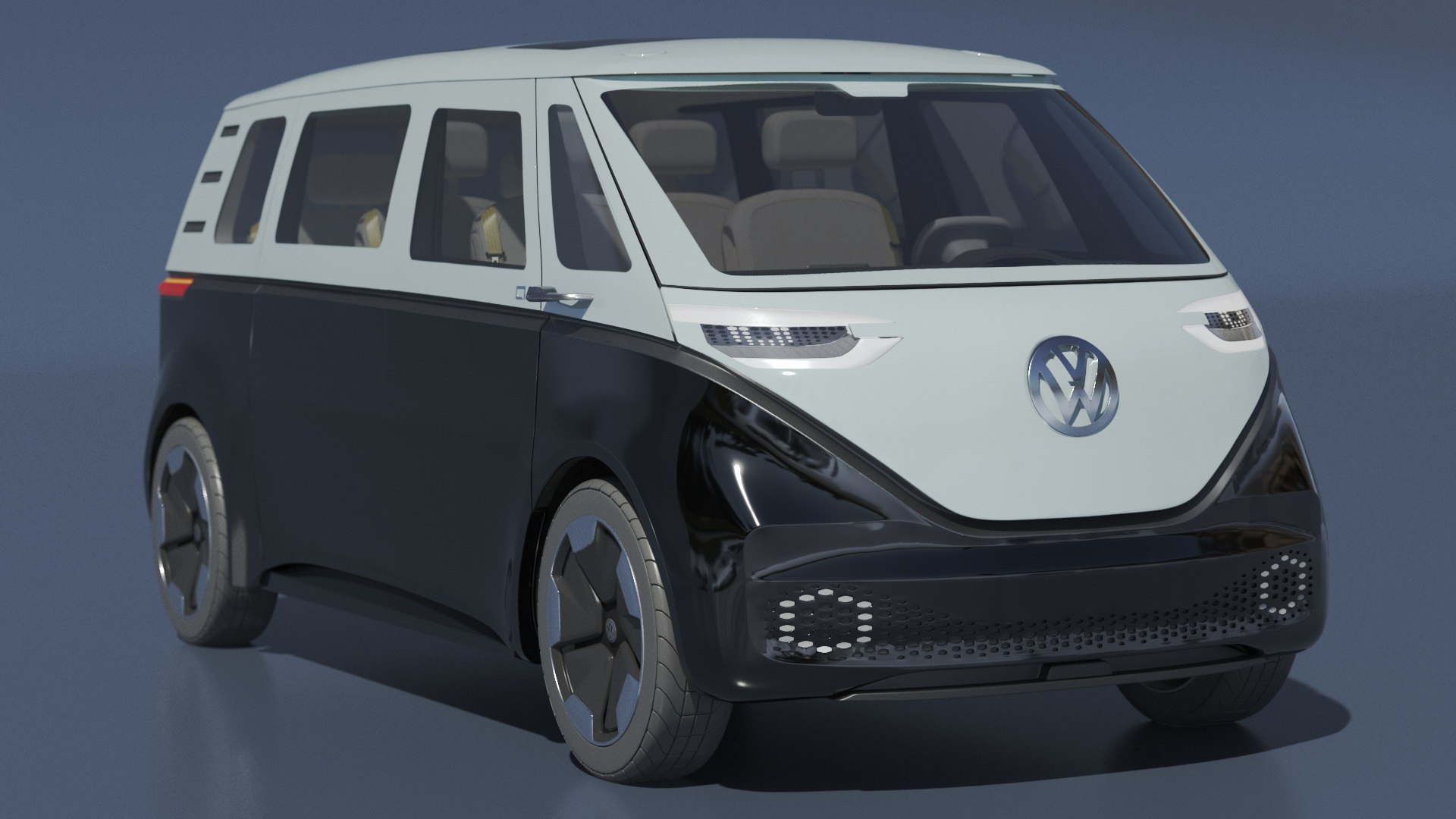 Volkswagen Minivan ID Buzz Model - TurboSquid 2284502