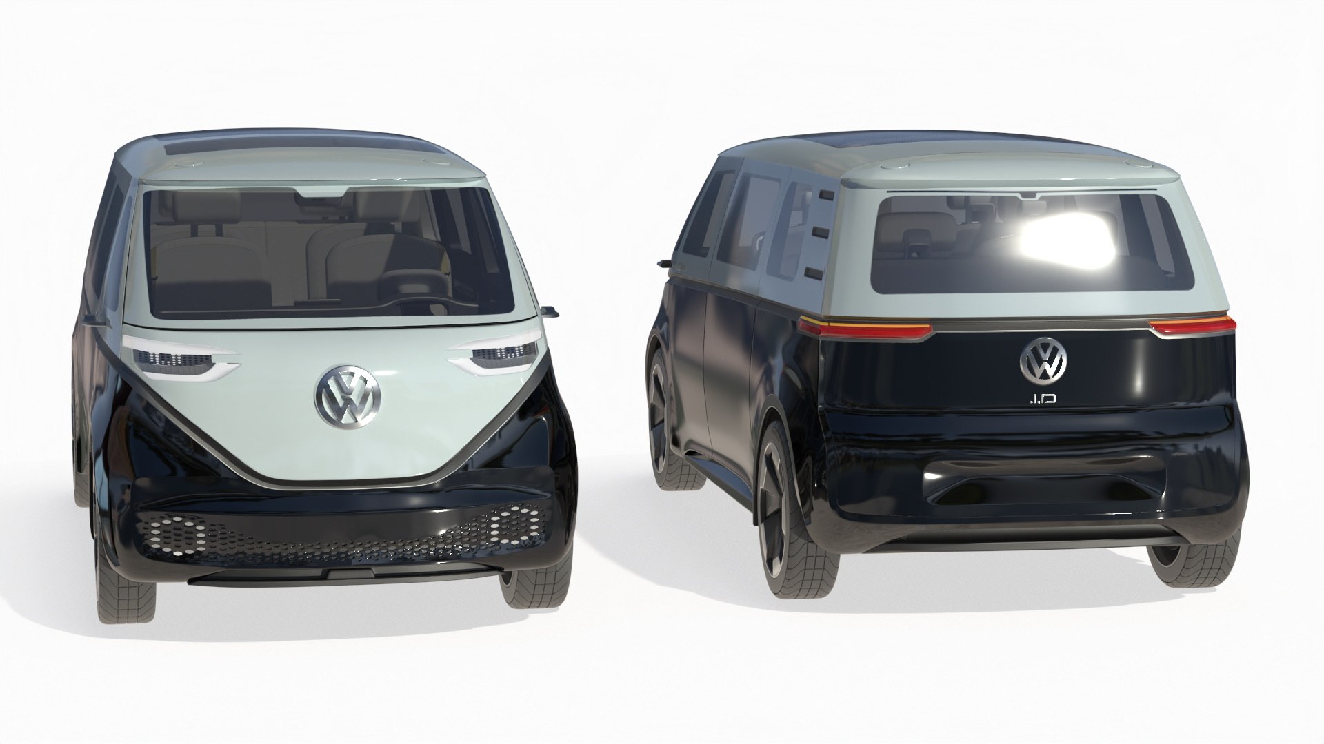 Volkswagen Minivan ID Buzz Model - TurboSquid 2284502