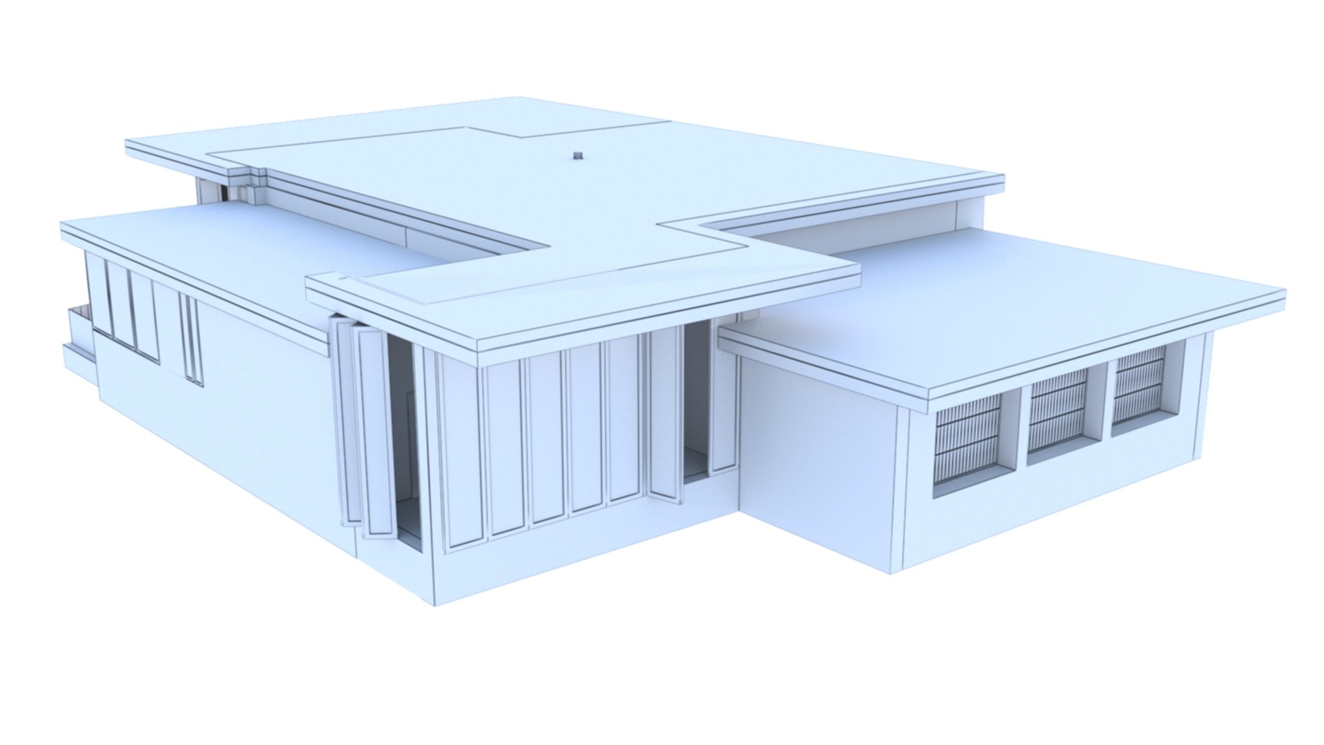 3D One-storey House Model - TurboSquid 1775756