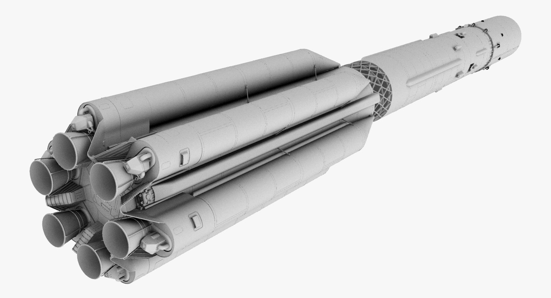 3dsmax Proton-m Launch Vehicle