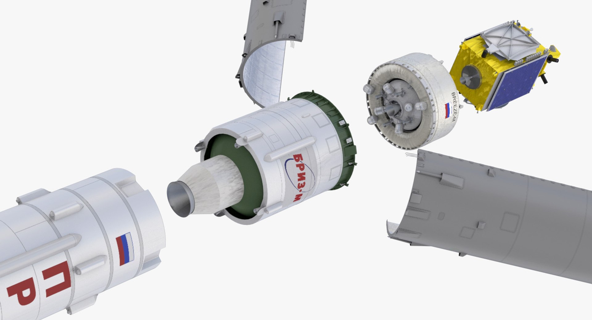 3dsmax Proton-m Launch Vehicle