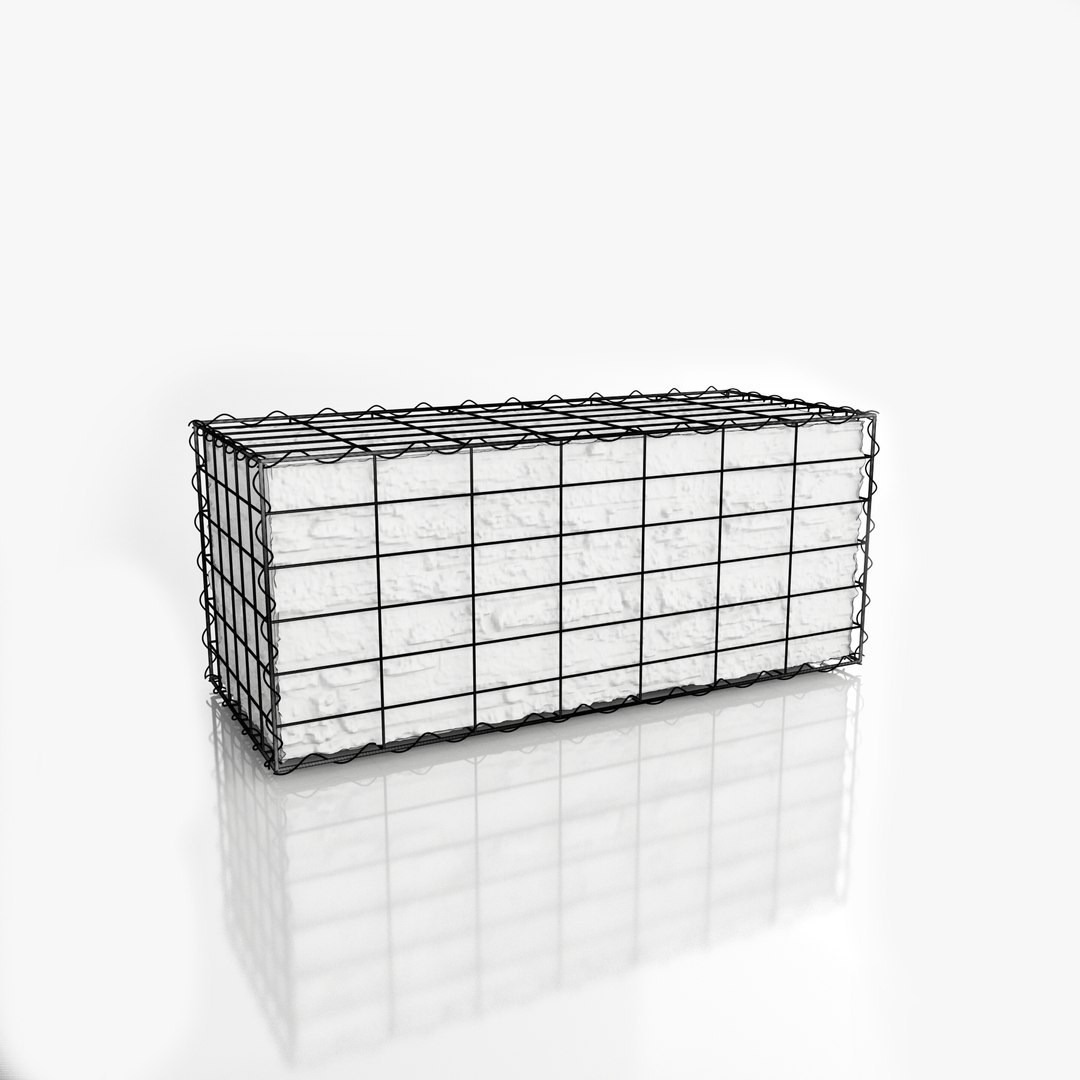 Gabion Wall 3D Model - TurboSquid 1286121