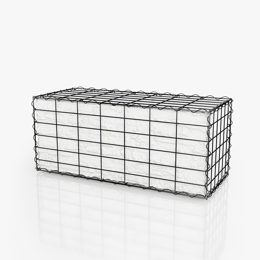 Gabion Wall 3D Model - TurboSquid 1286121