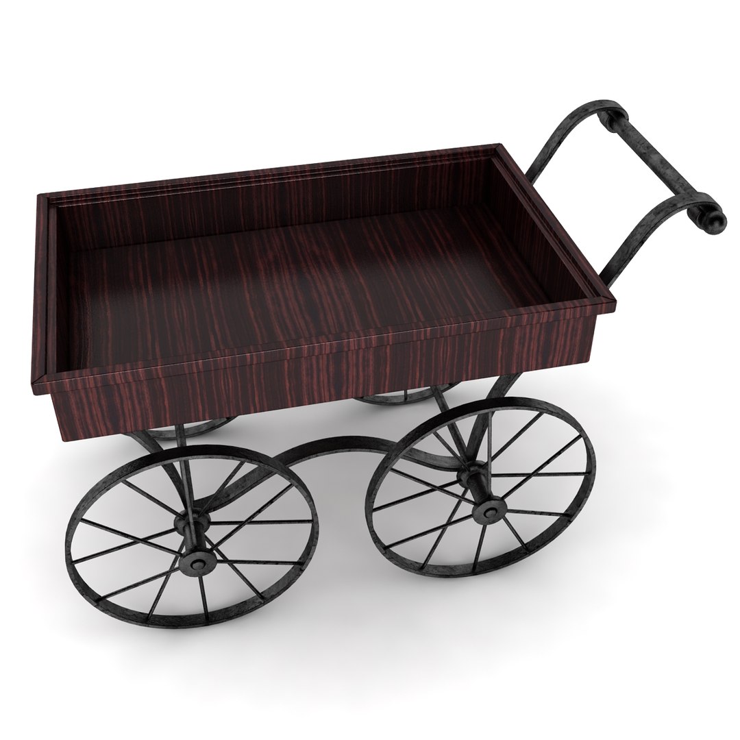 3ds Max Flower Cart