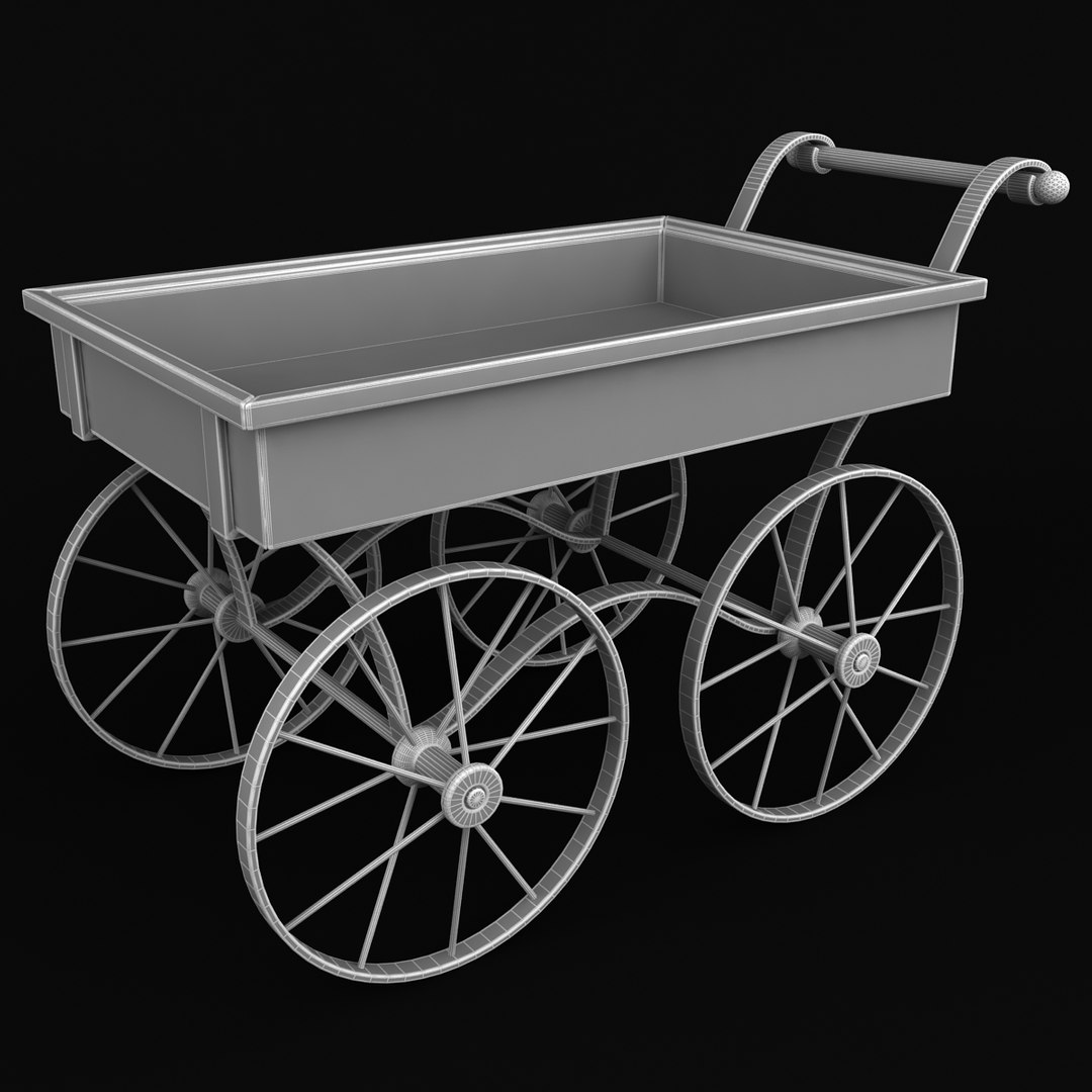 3ds Max Flower Cart
