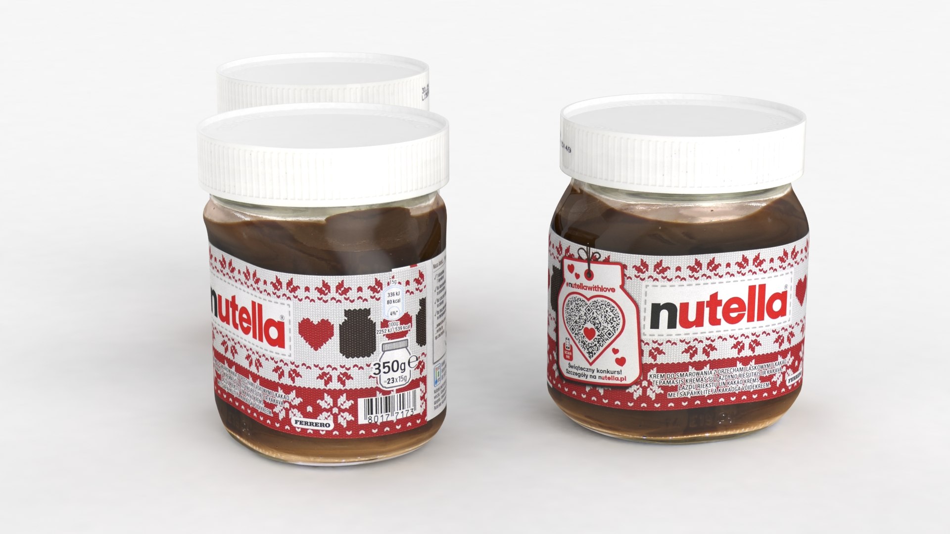 3D Nutella 350g Jar 2020 Model - TurboSquid 1654519