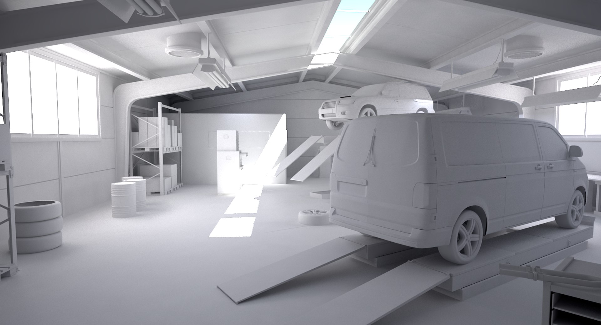 3D automotive workshop interior cars - TurboSquid 1408024