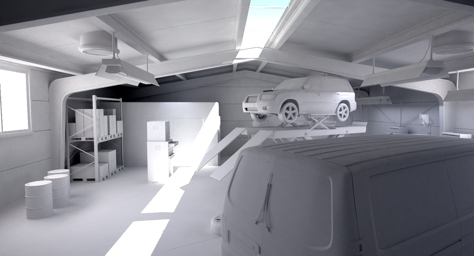 3D automotive workshop interior cars - TurboSquid 1408024