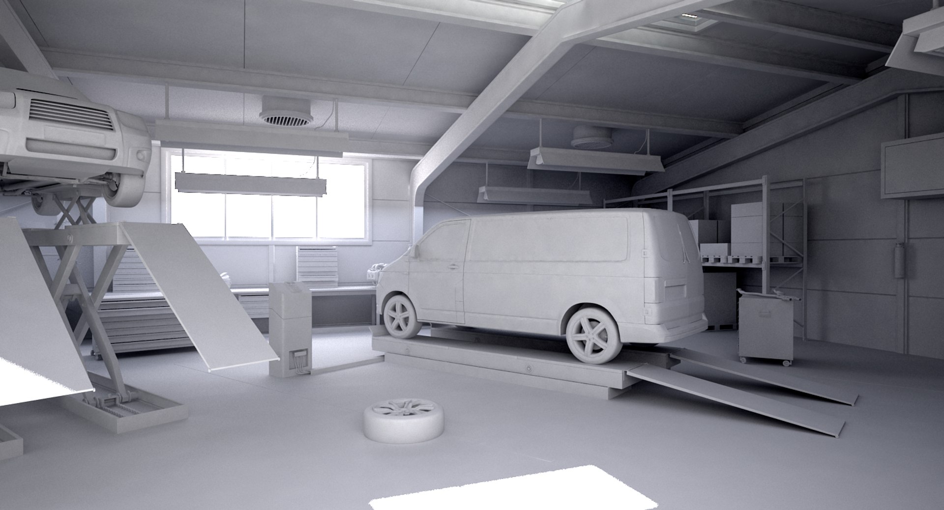 3D automotive workshop interior cars - TurboSquid 1408024
