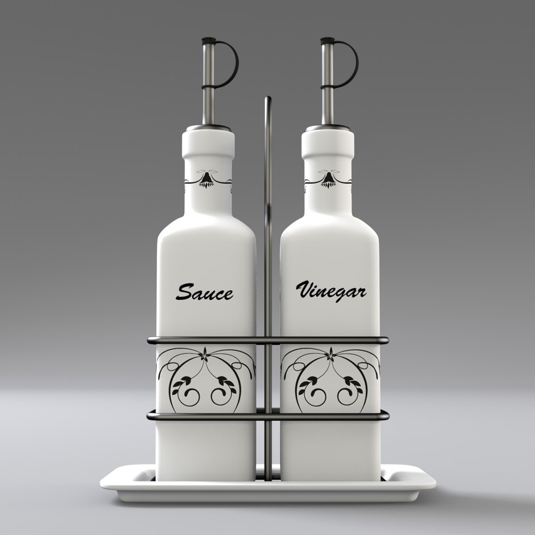 Condiment Bottle Set 3ds