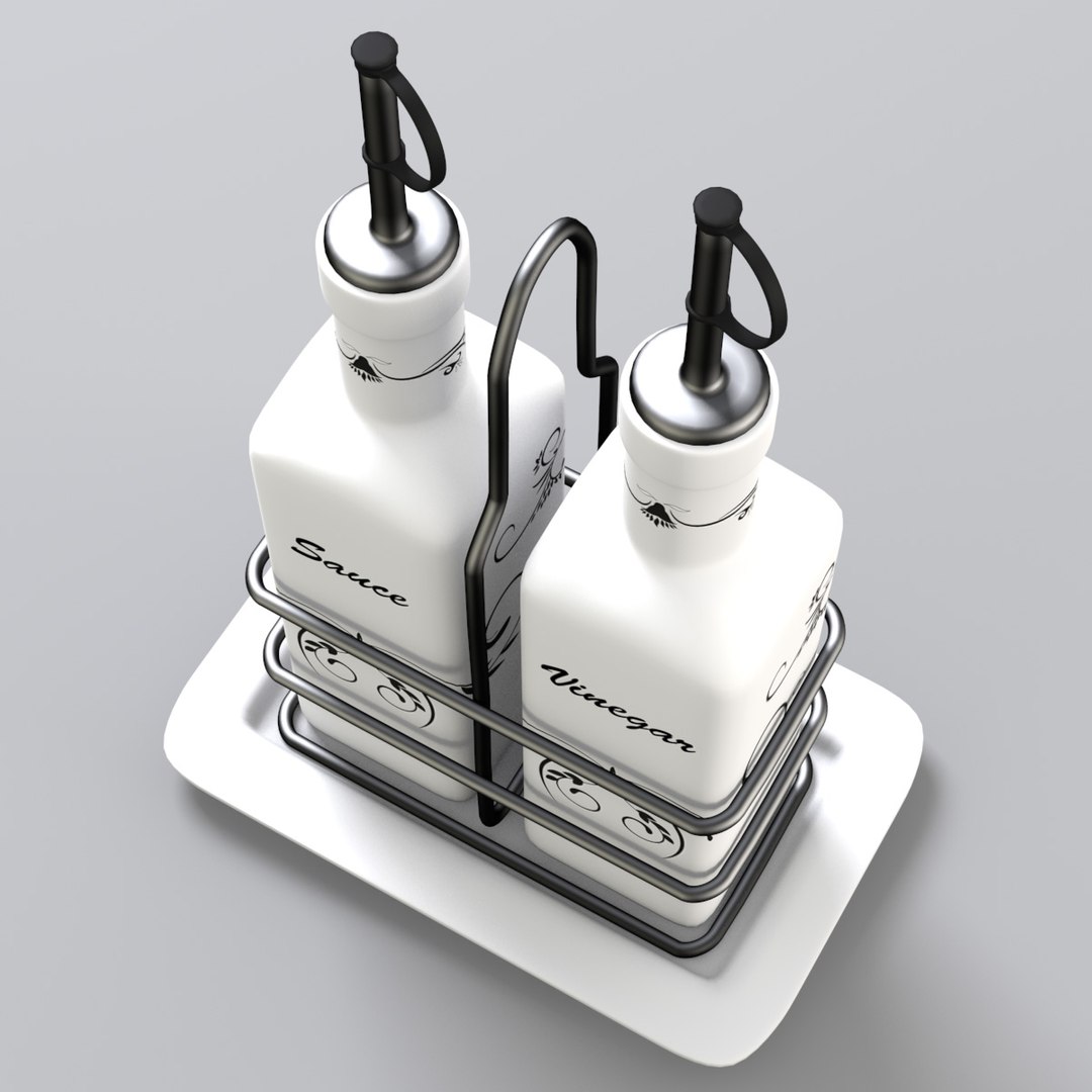 Condiment Bottle Set 3ds