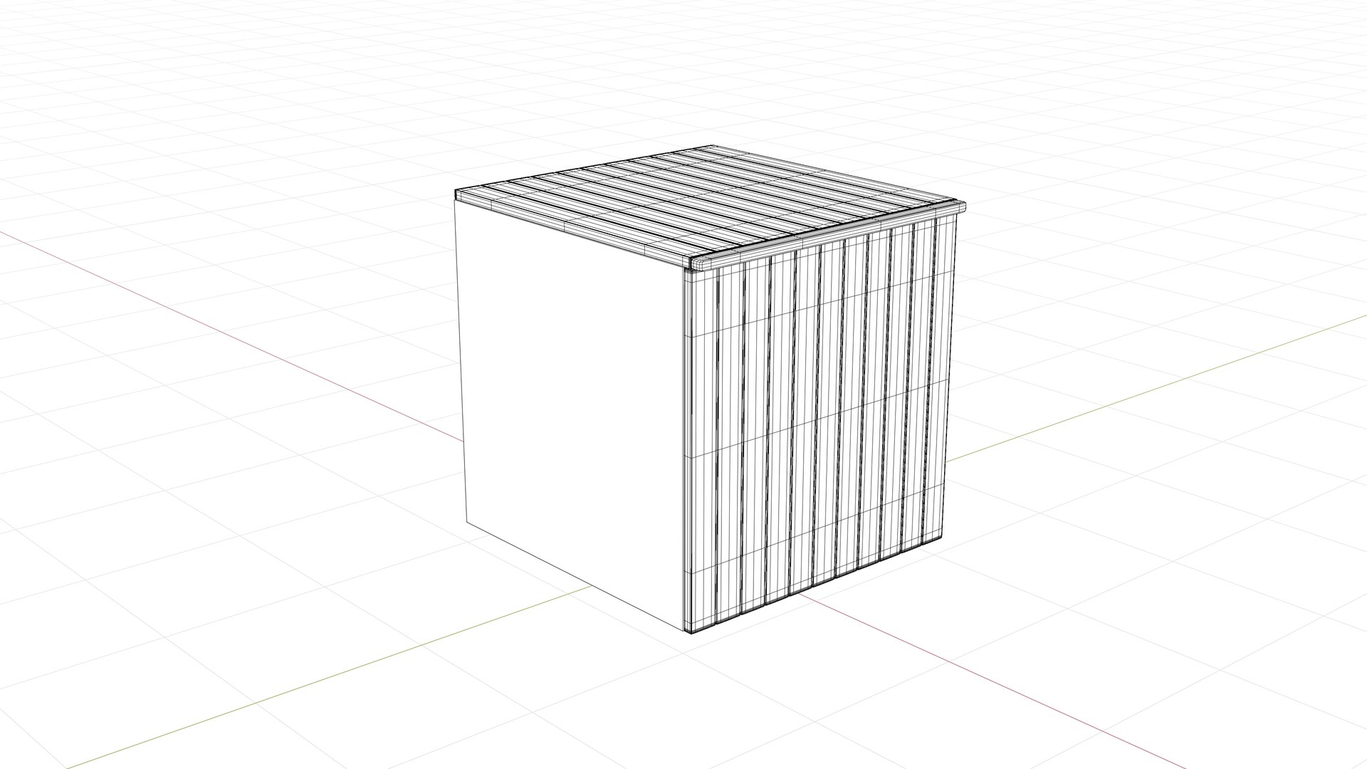 3D Model Modern Elegant Cube Table With Wooden Modules And Decorative ...