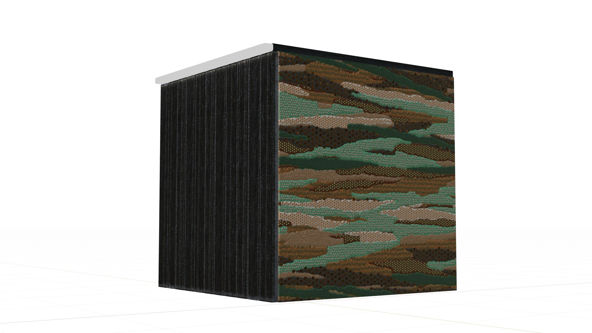 3D Model Modern Elegant Cube Table With Wooden Modules And Decorative ...