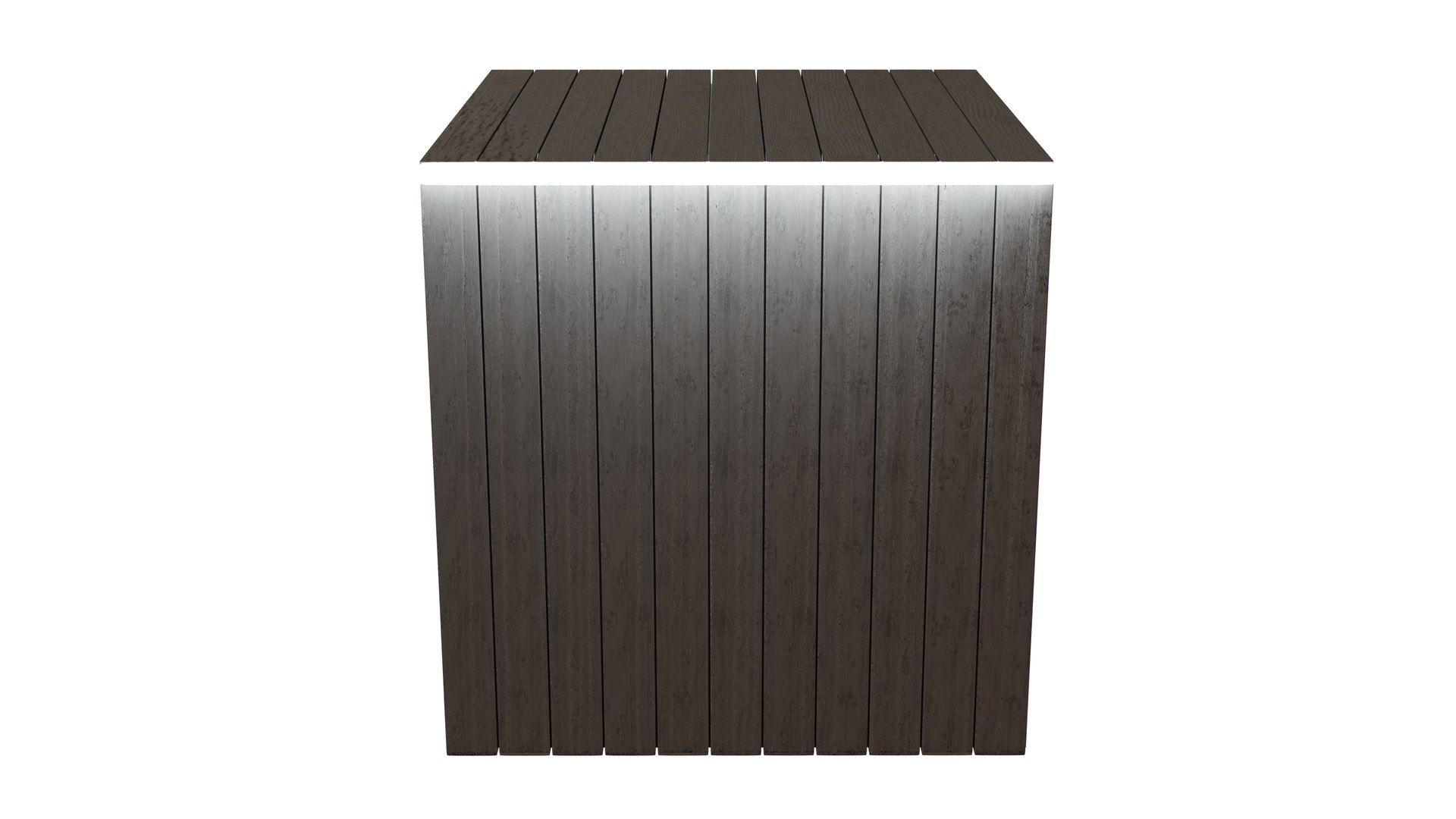 3D Model Modern Elegant Cube Table With Wooden Modules And Decorative ...