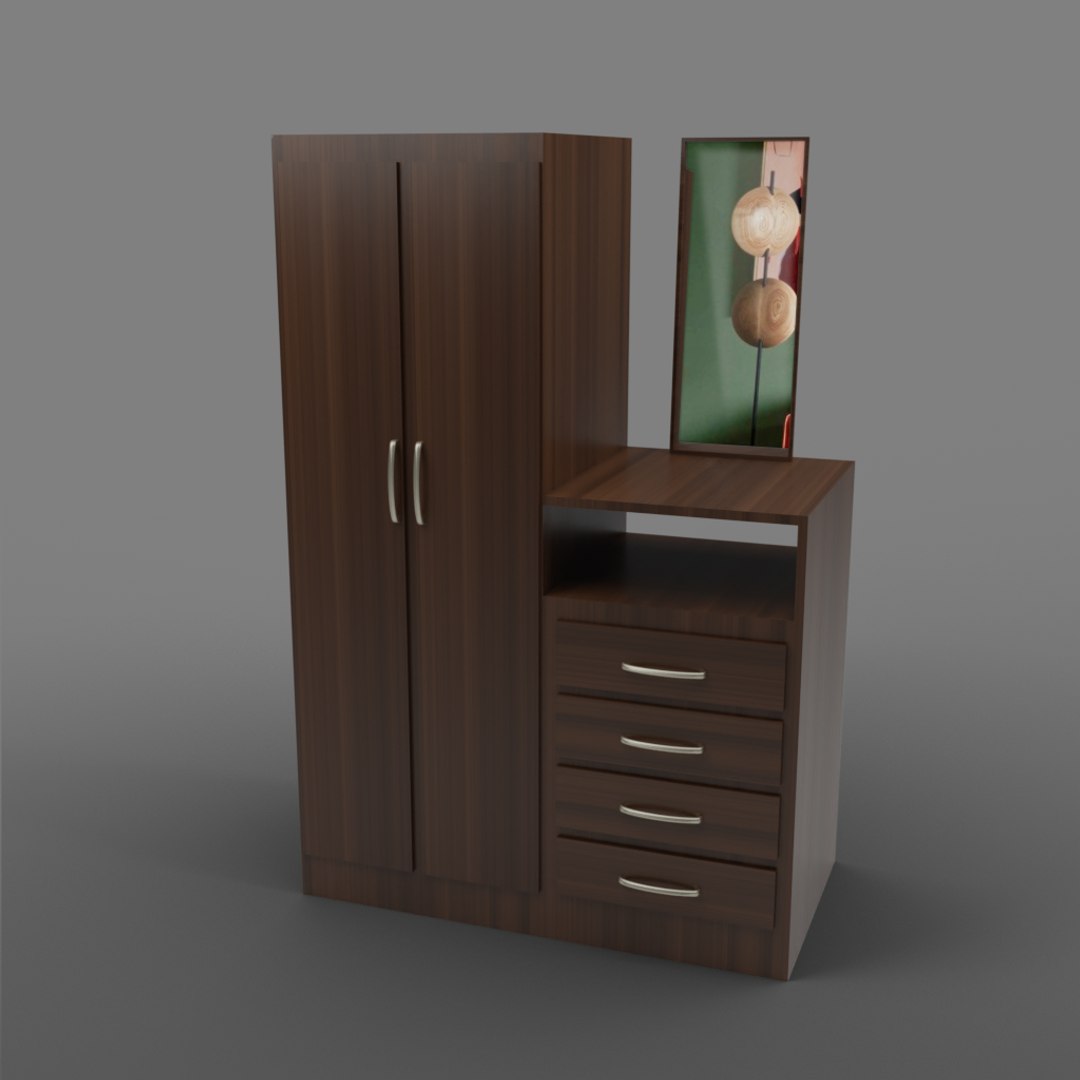 3D Stylish Bedroom Cupboard Free 3D Model - TurboSquid 1735214